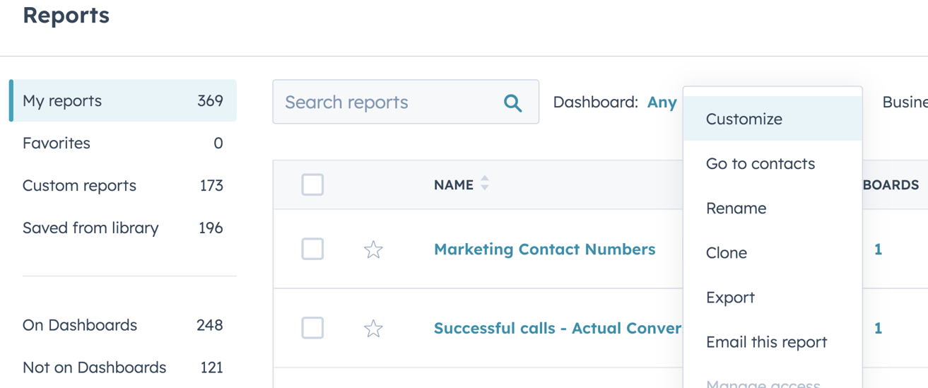 HubSpot Reporting: How to automatically email reports and dashboards